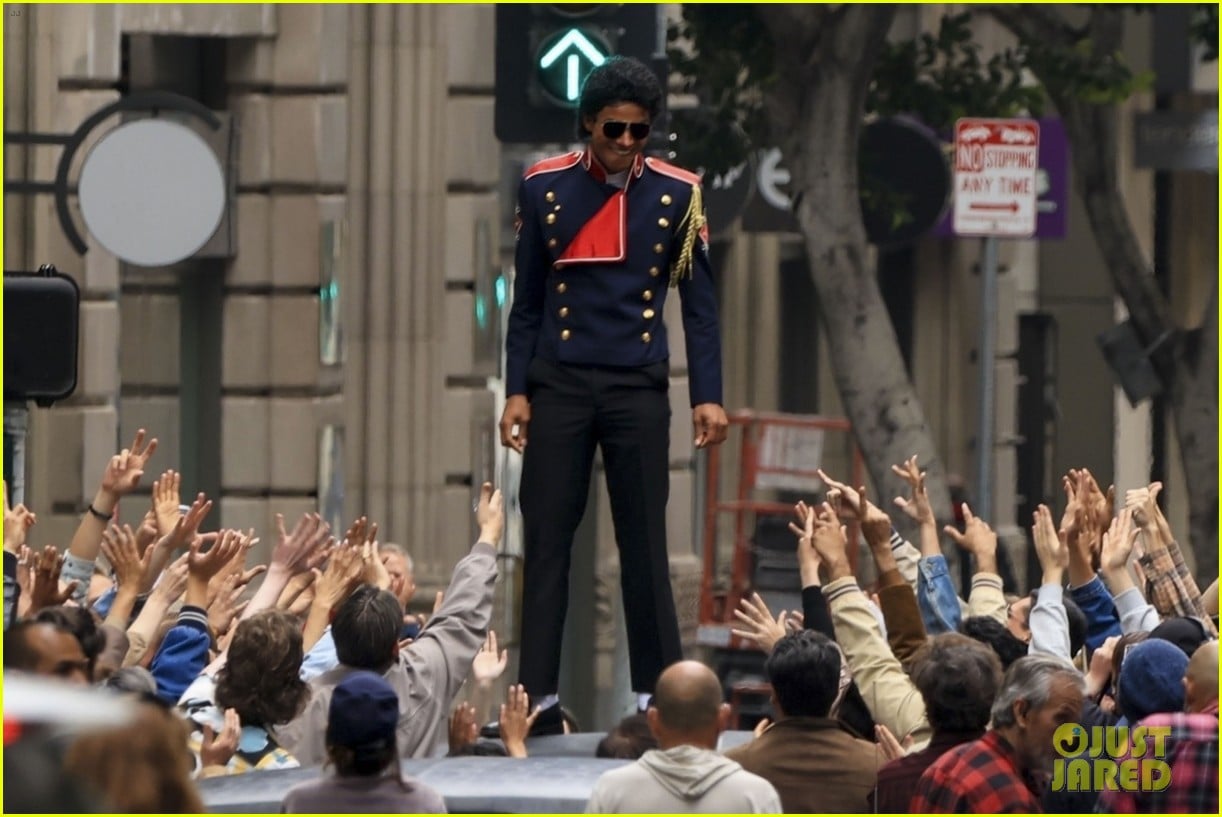 Jaafar Jackson Embodies Uncle Michael Jackson, Climbs On Top of Car ...