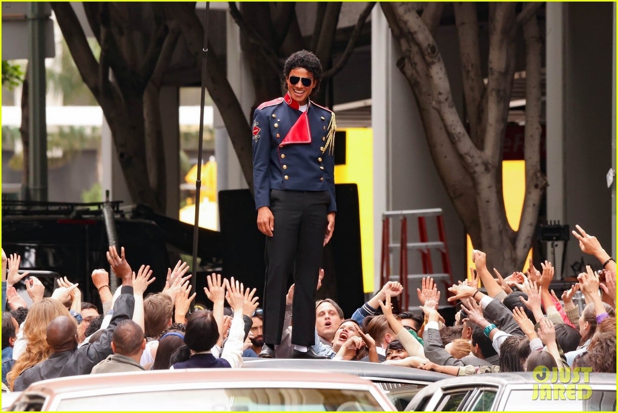 Jaafar Jackson Embodies Uncle Michael Jackson, Climbs On Top of Car ...
