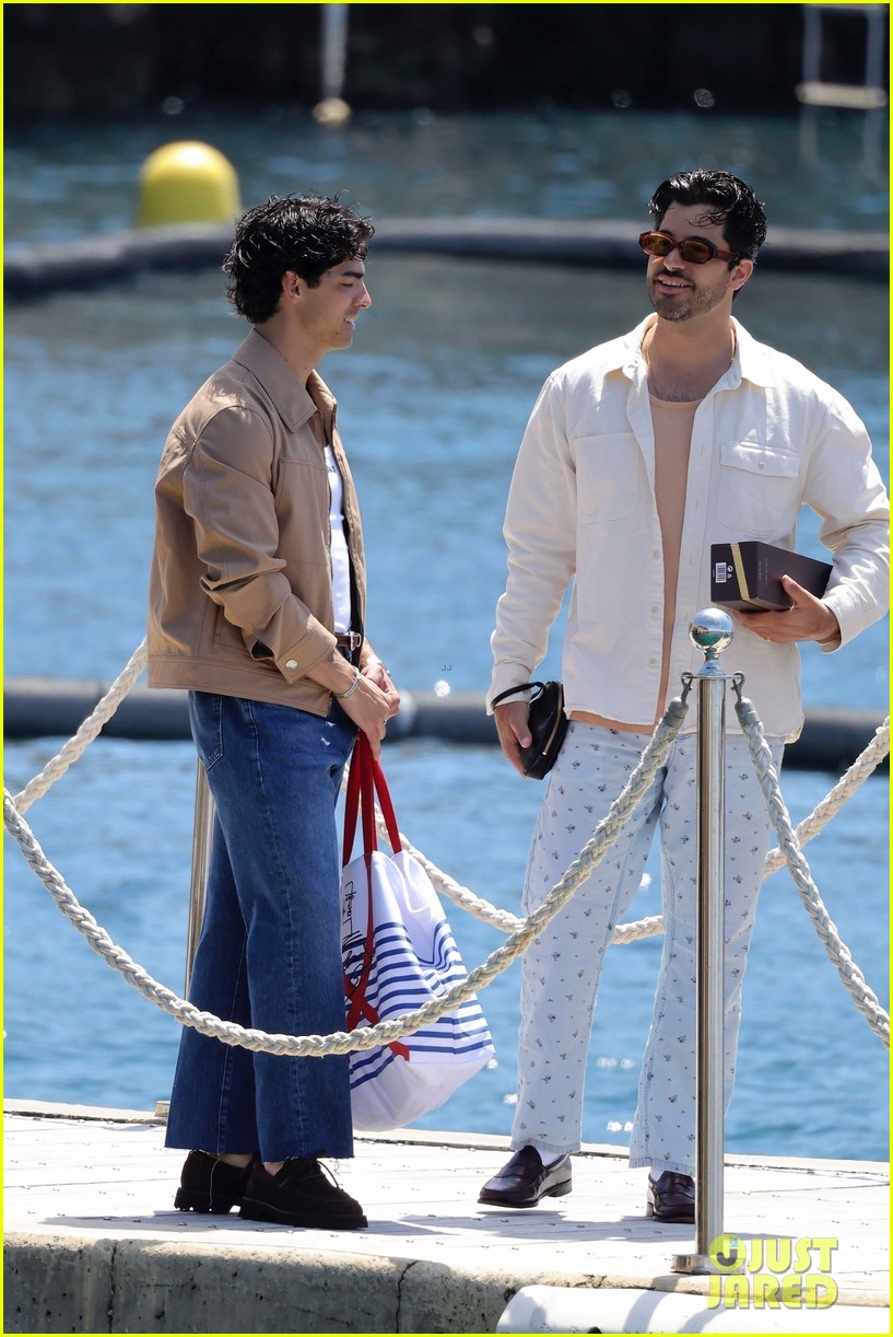 Joe & Nick Jonas Exit Their Hotel After amfAR Gala Performances During ...