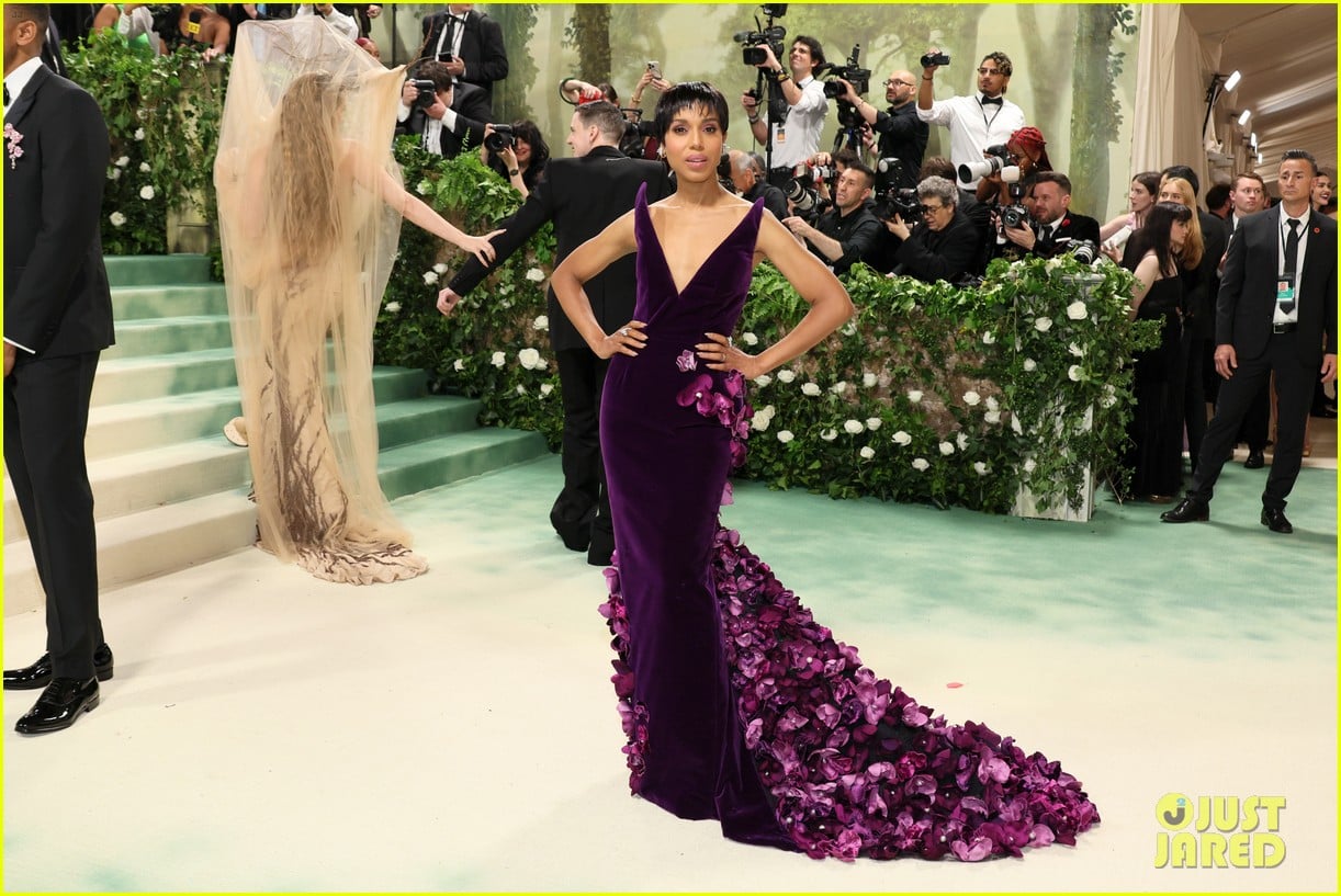 Kerry Washington Goes Pretty in Purple for Met Gala 2024 with Husband ...
