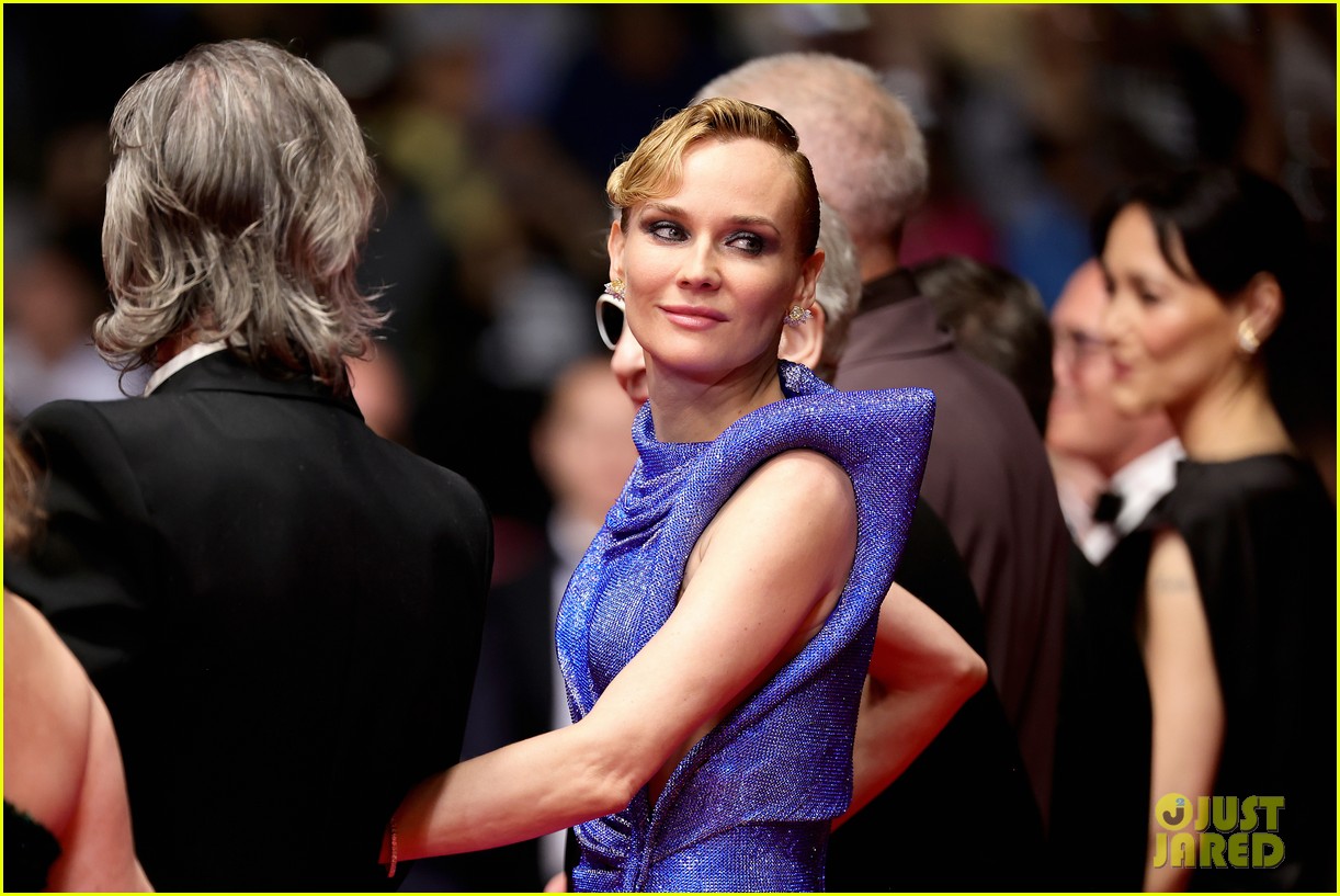 Diane Kruger Dazzles in Bejeweled Blue Gown at 'The Shrouds' Cannes Premiere: David Cronenberg's ...