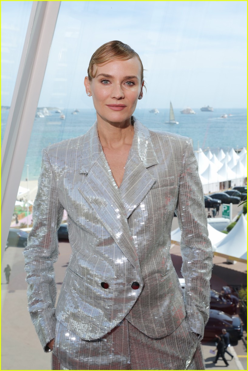 Diane Kruger Dazzles in Bejeweled Blue Gown at 'The Shrouds' Cannes Premiere: David Cronenberg's ...