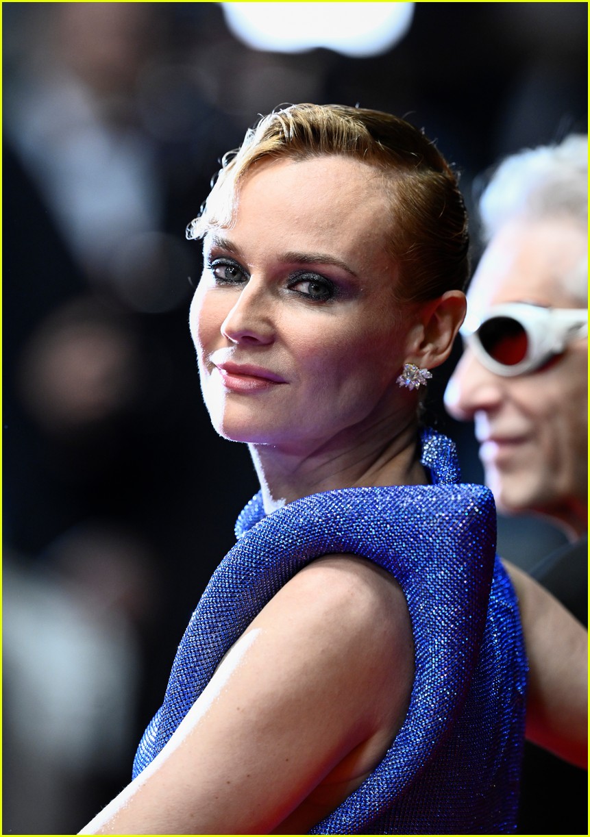 Diane Kruger Dazzles in Bejeweled Blue Gown at 'The Shrouds' Cannes Premiere: David Cronenberg's ...