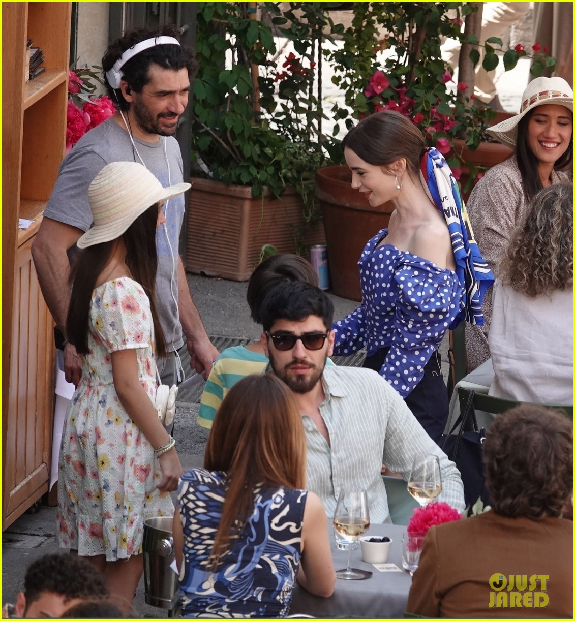Lily Collins Films 'Emily in Paris' with Eugenio Franceschini, Her ...