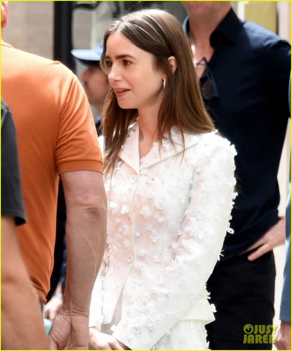 Lily Collins & Philippine Leroy-Beaulieu Enjoy Some Down Time on 'Emily ...