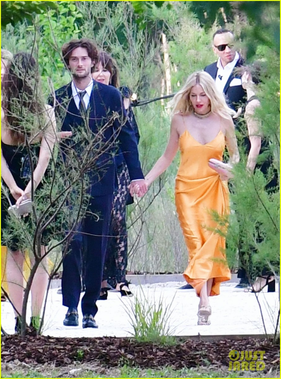 Sienna Miller & Partner Oli Green Attend a Friend's Wedding in Italy ...