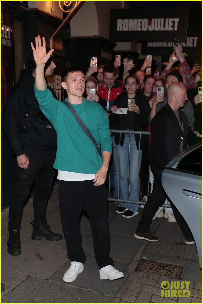 Tom Holland Greets Cheering Fans Following Latest 'Romeo & Juliet ...