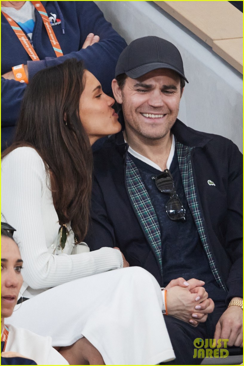 Paul Wesley Spotted on French Open Tennis Dates with Girlfriend Natalie ...
