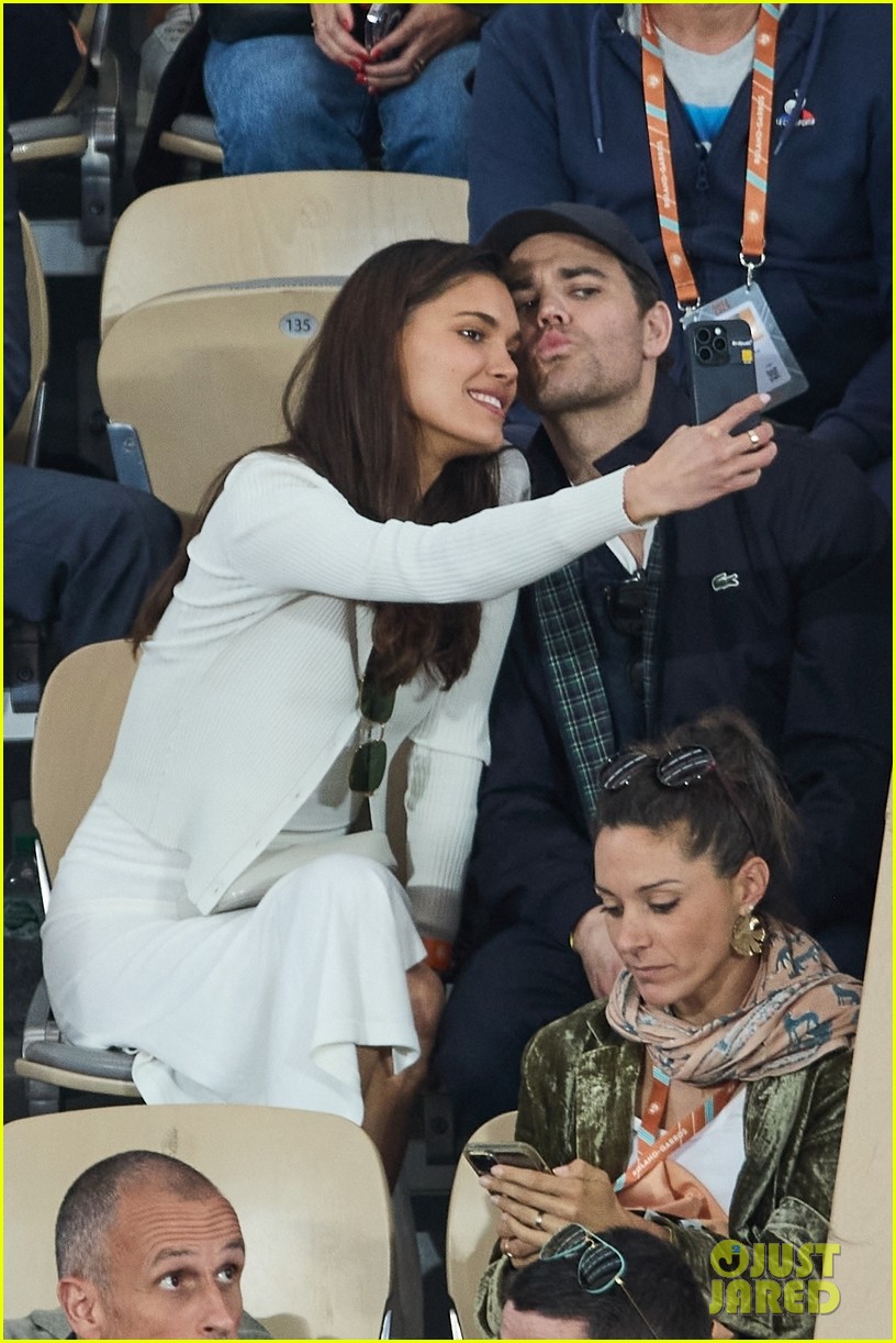 Paul Wesley Spotted on French Open Tennis Dates with Girlfriend Natalie ...