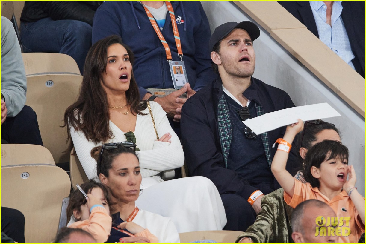 Paul Wesley Spotted on French Open Tennis Dates with Girlfriend Natalie ...