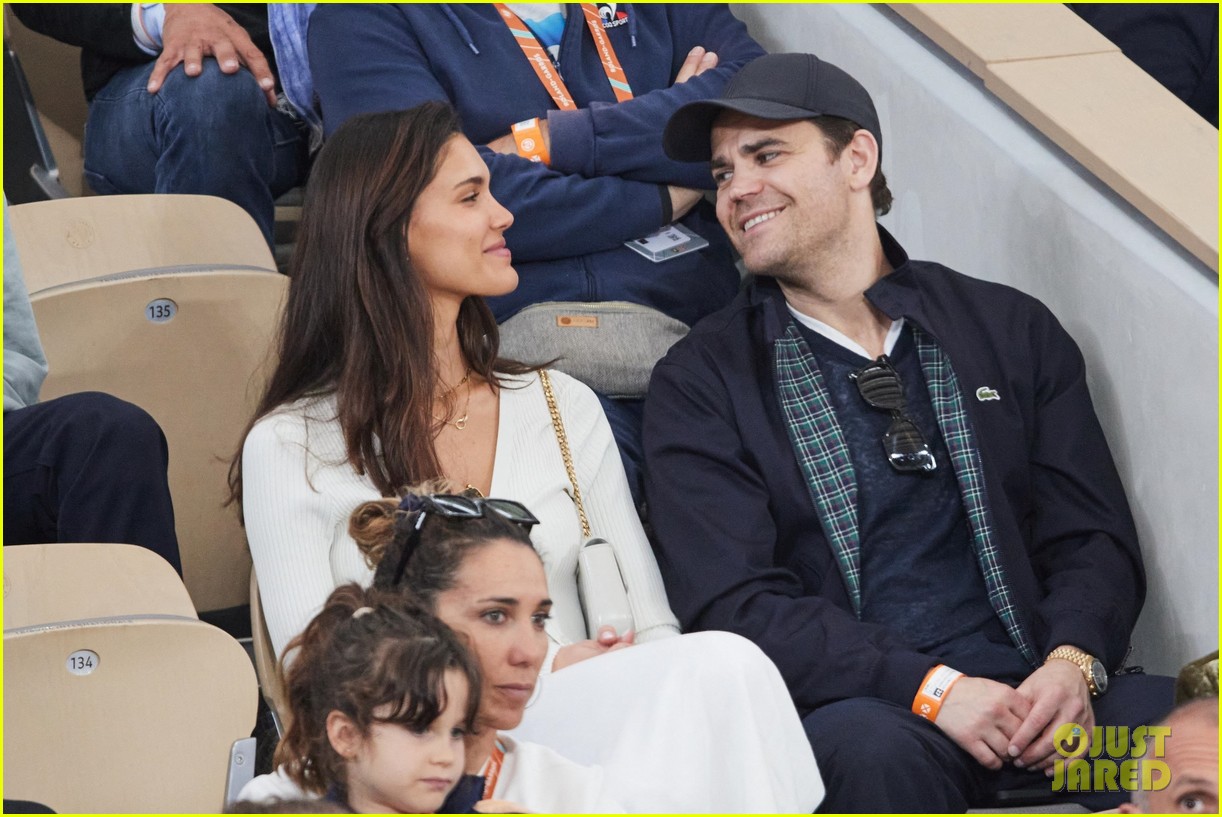 Paul Wesley Spotted on French Open Tennis Dates with Girlfriend Natalie ...