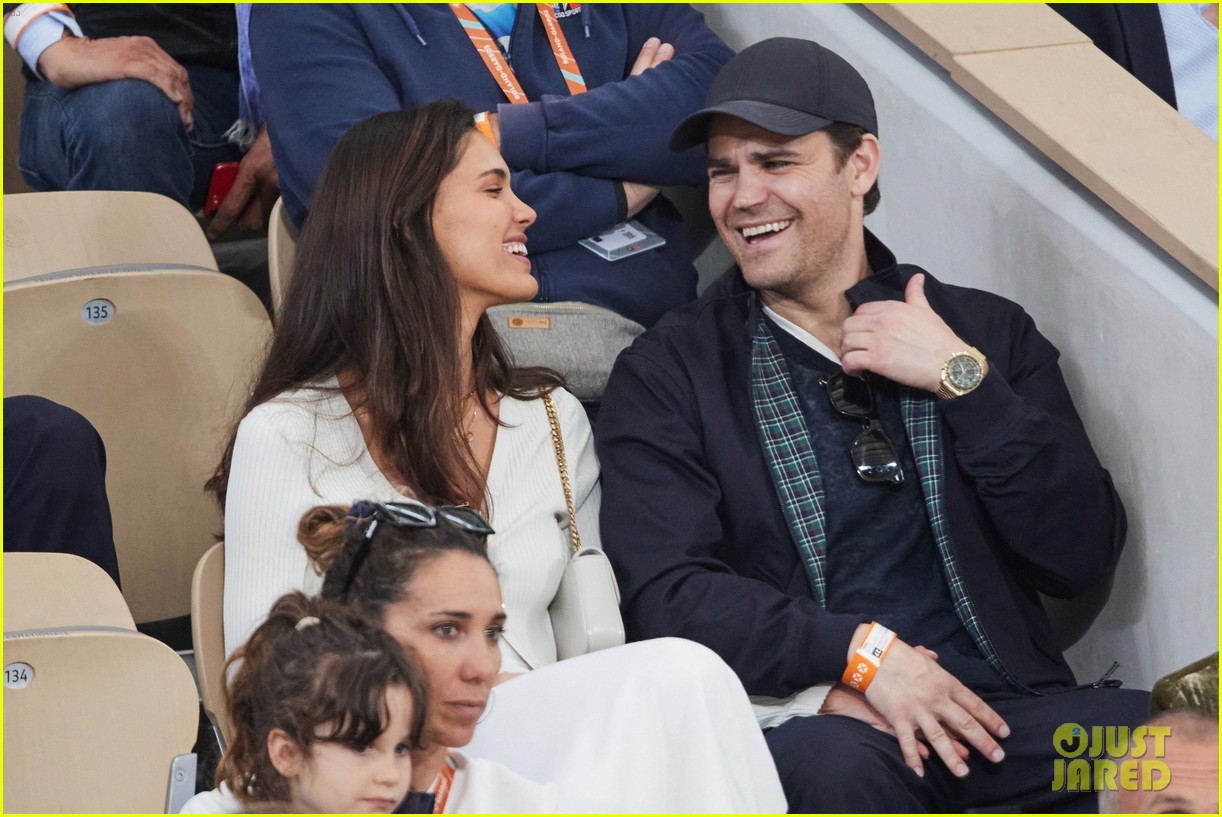 Paul Wesley Spotted on French Open Tennis Dates with Girlfriend Natalie ...