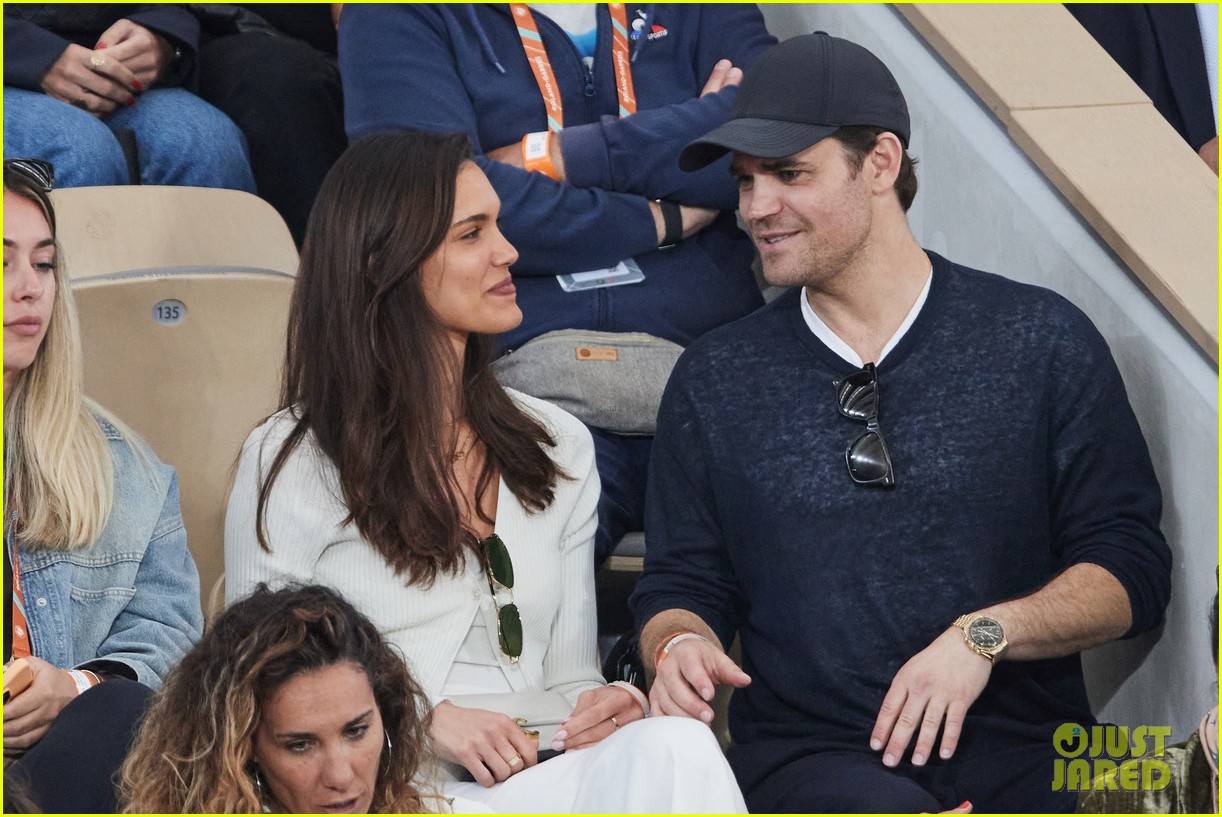 Paul Wesley Spotted on French Open Tennis Dates with Girlfriend Natalie ...
