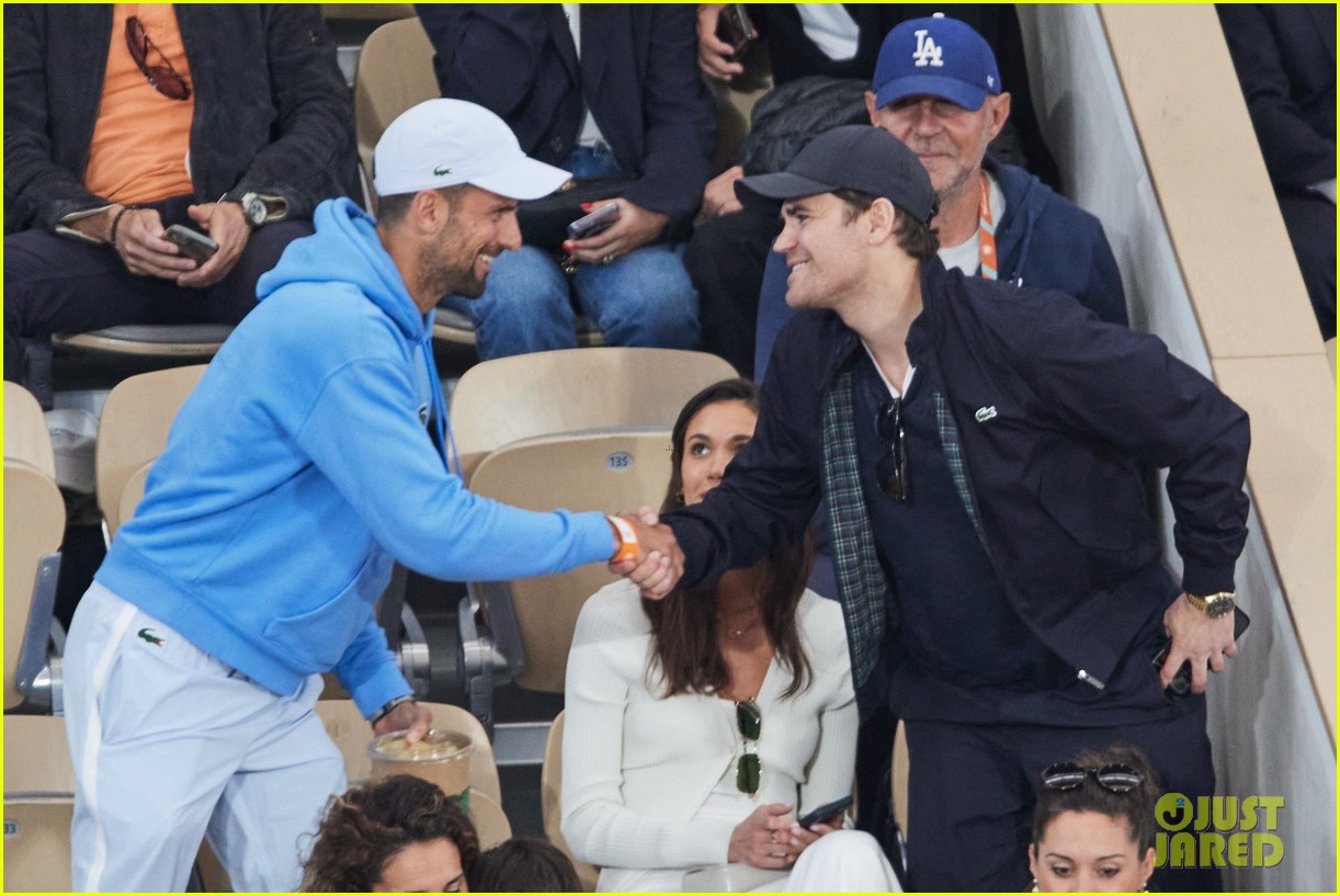 Paul Wesley Spotted on French Open Tennis Dates with Girlfriend Natalie ...