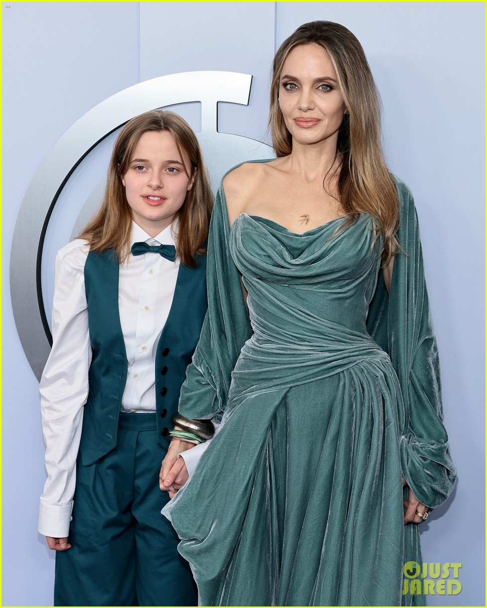 First-Time Tony Nominee Angelina Jolie Brings Daughter Vivienne as Her ...