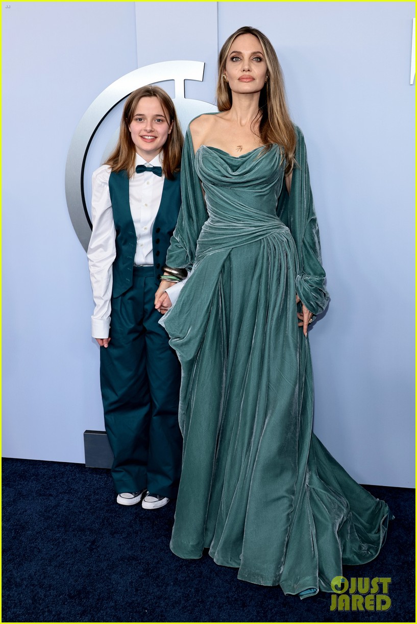 First-Time Tony Nominee Angelina Jolie Brings Daughter Vivienne as Her ...