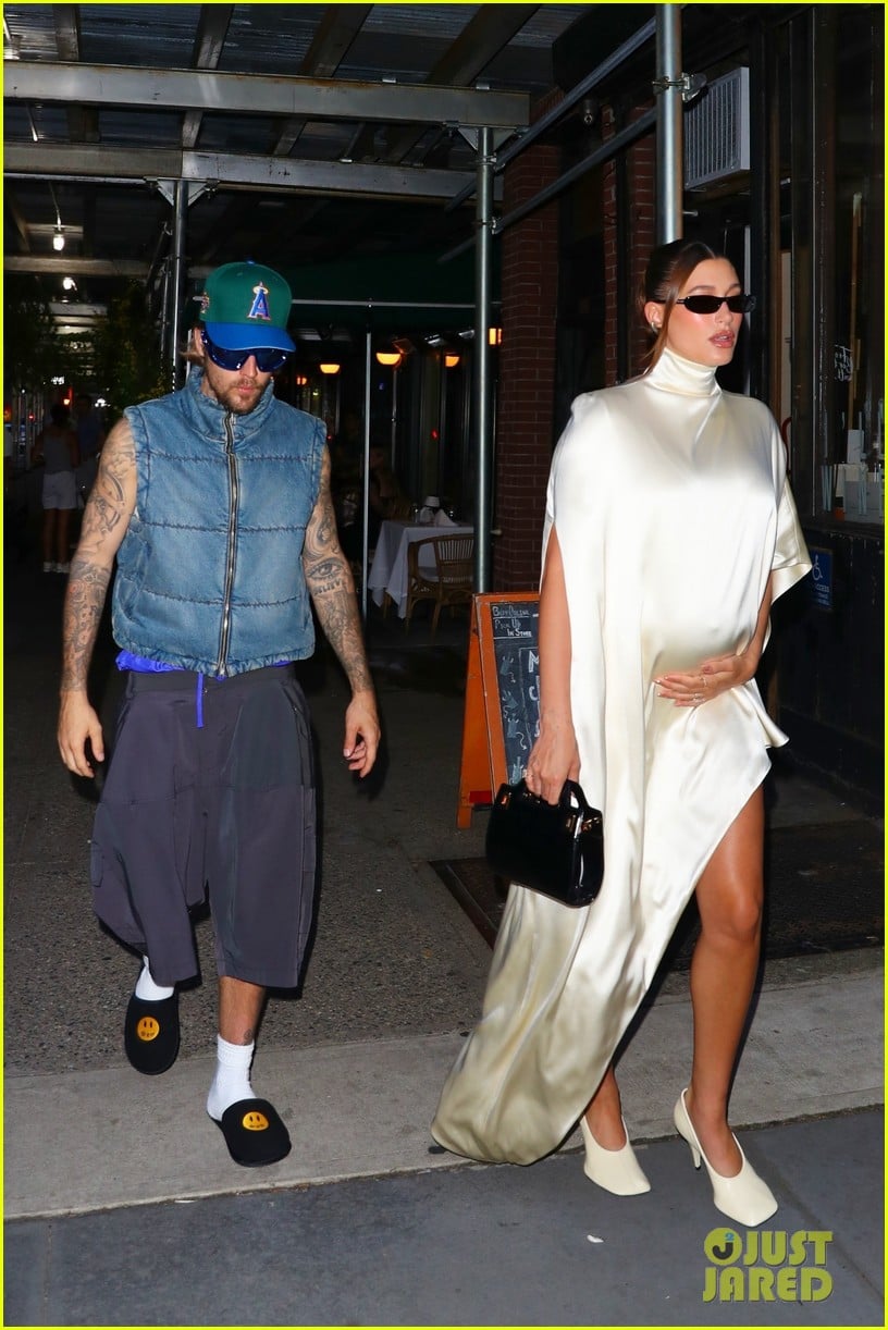 Hailey Bieber Takes Her Pregnancy Style From Day to Night During With ...