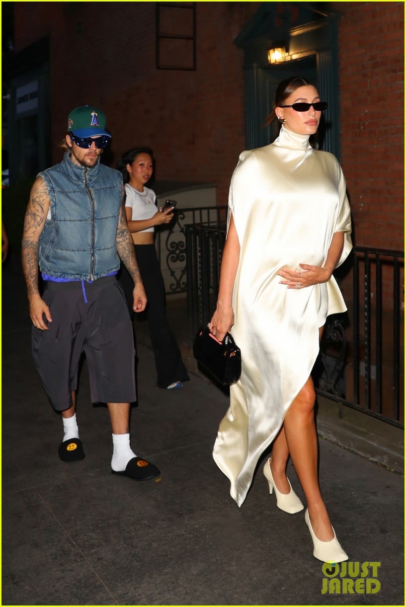 Hailey Bieber Takes Her Pregnancy Style From Day to Night During With ...