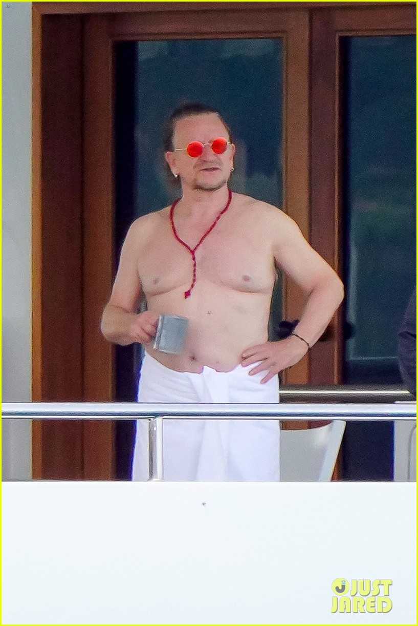 Bono Goes Shirtless on Yacht Vacation in Saint-Tropez: Photo 5051752 ...