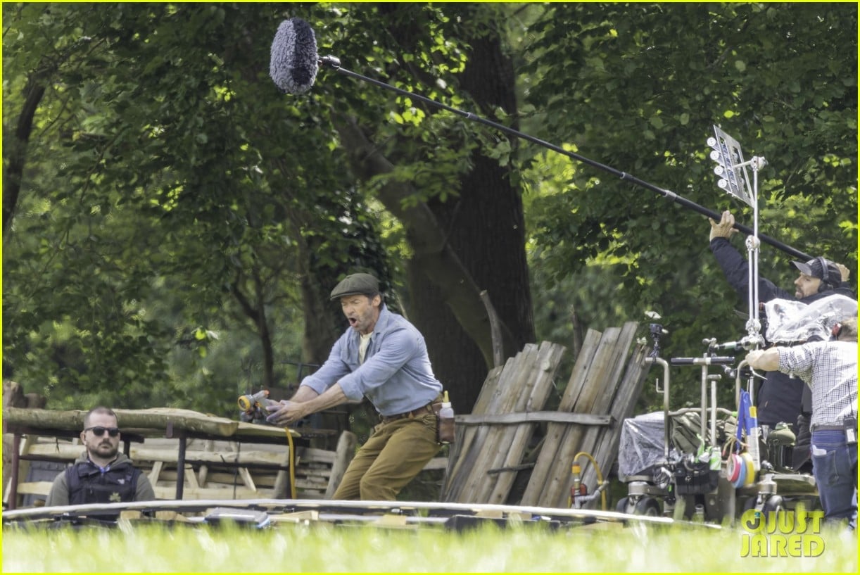 Hugh Jackman Gets Into Character in First 'Three Bags Full' Set Photos ...