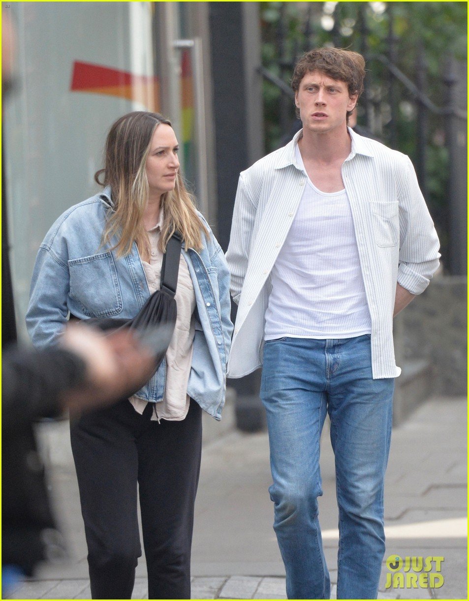 George MacKay Enjoys Rare Day Out with Wife Doone Forsyth in London ...