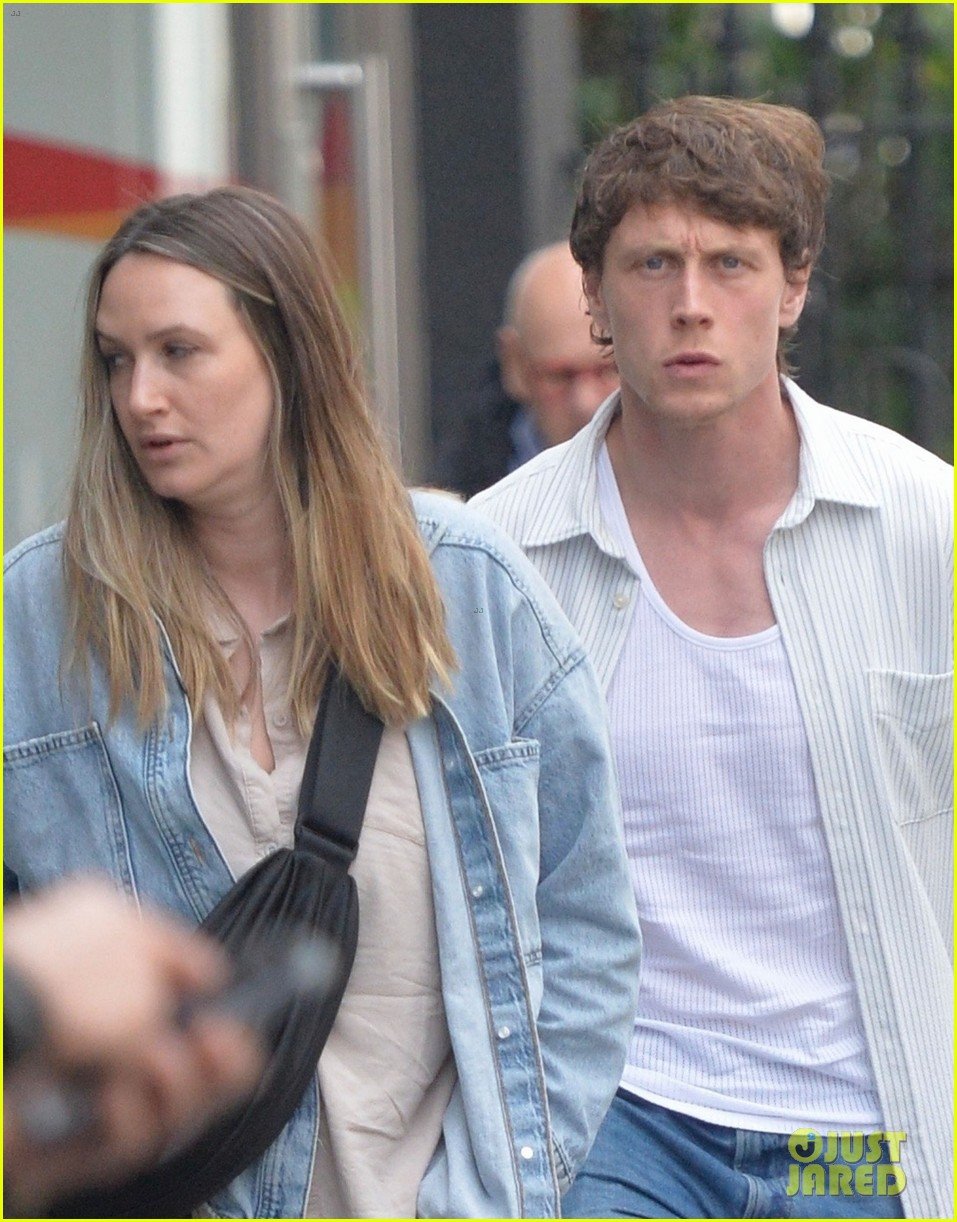 George MacKay Enjoys Rare Day Out with Wife Doone Forsyth in London ...
