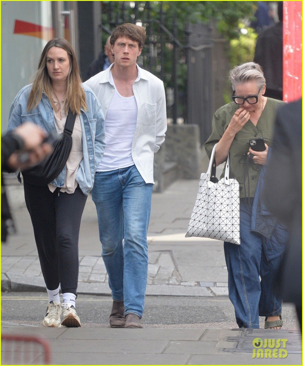 George MacKay Enjoys Rare Day Out with Wife Doone Forsyth in London ...