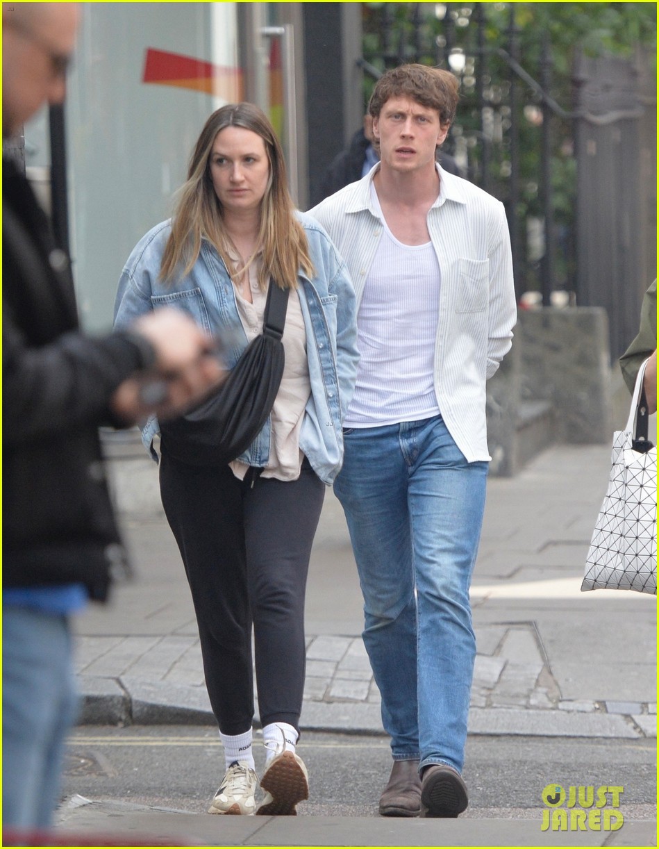 George MacKay Enjoys Rare Day Out with Wife Doone Forsyth in London ...