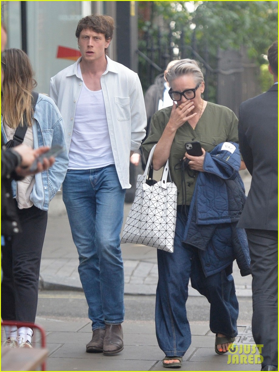 George MacKay Enjoys Rare Day Out with Wife Doone Forsyth in London ...