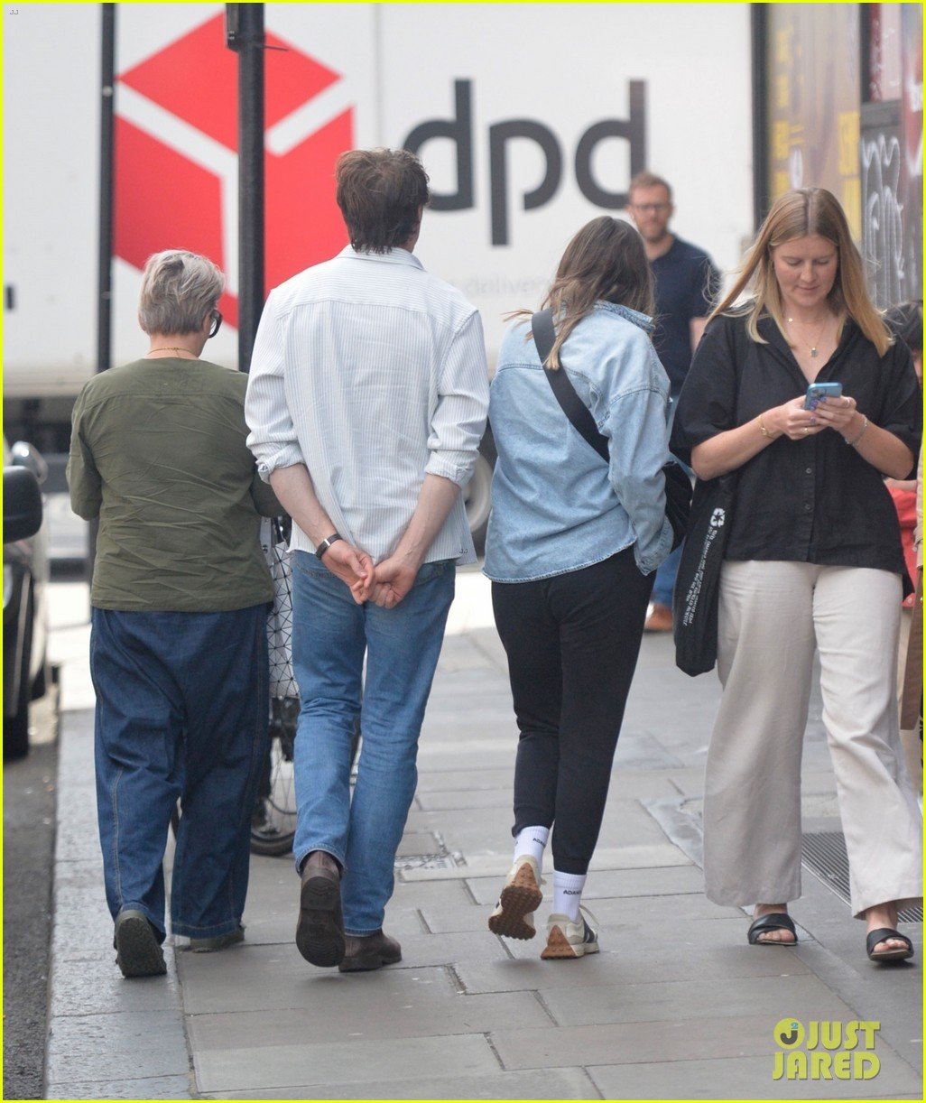 George MacKay Enjoys Rare Day Out with Wife Doone Forsyth in London ...
