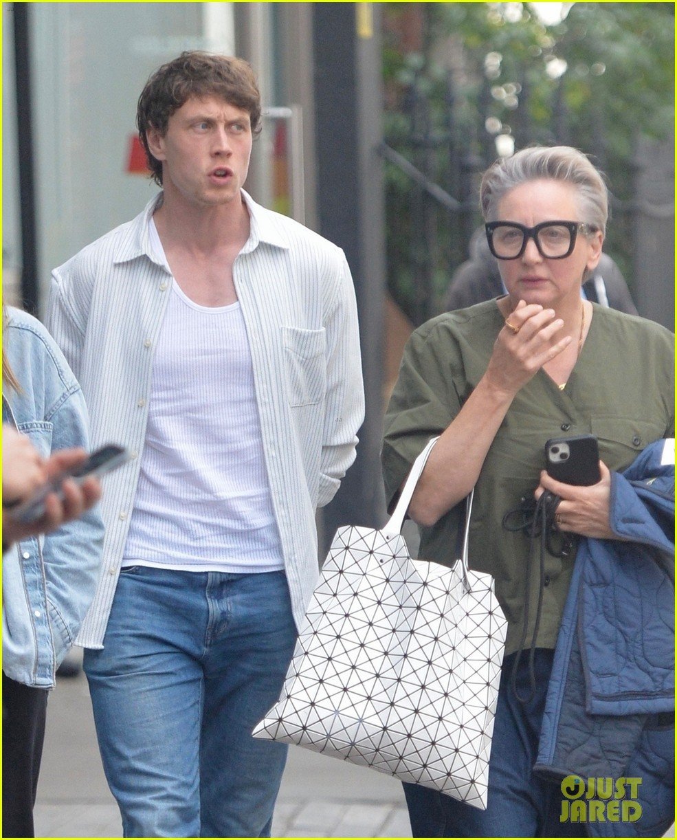 George MacKay Enjoys Rare Day Out with Wife Doone Forsyth in London ...
