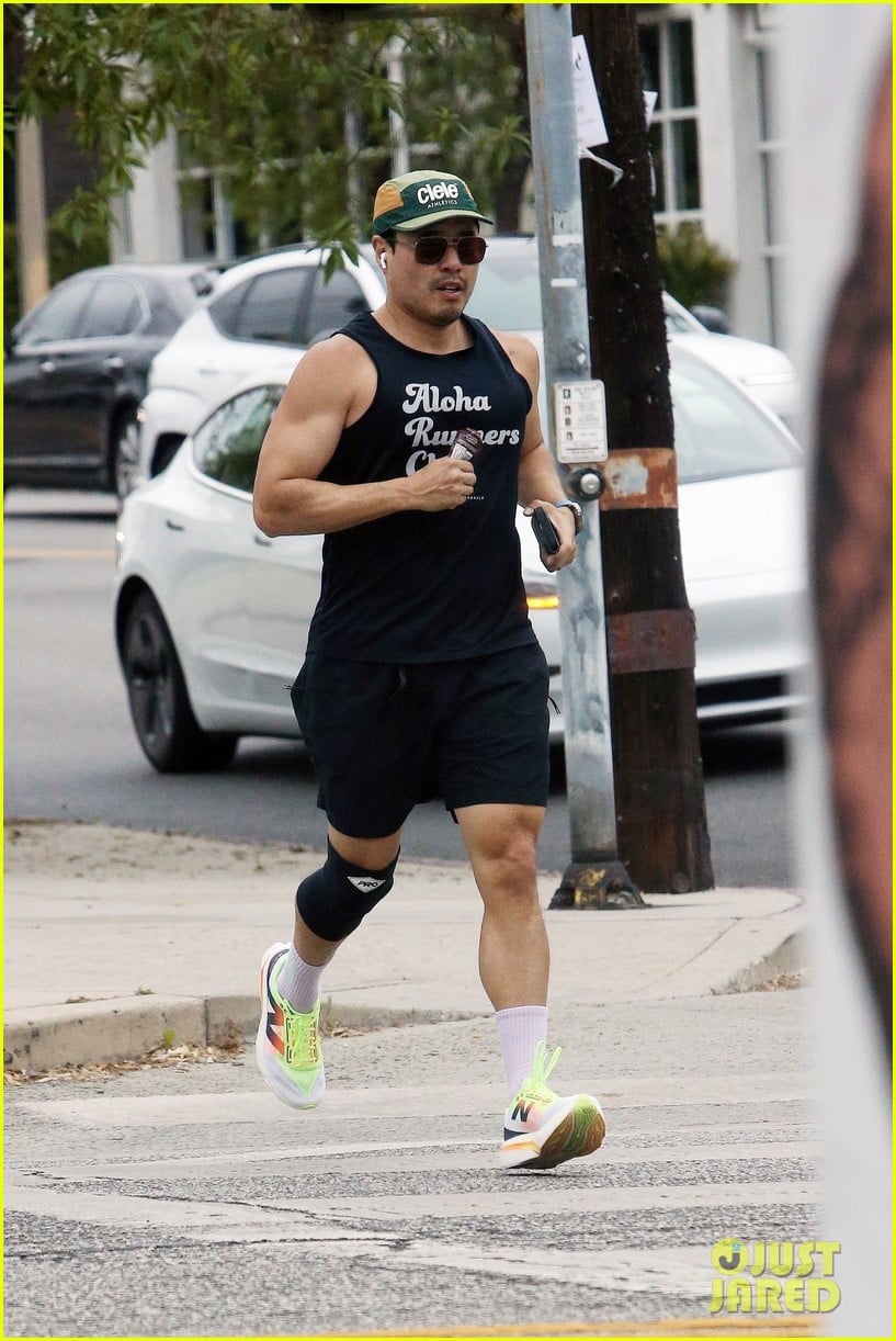 Randall Park Shows Off His Muscles During a Run in Studio City: Photo ...