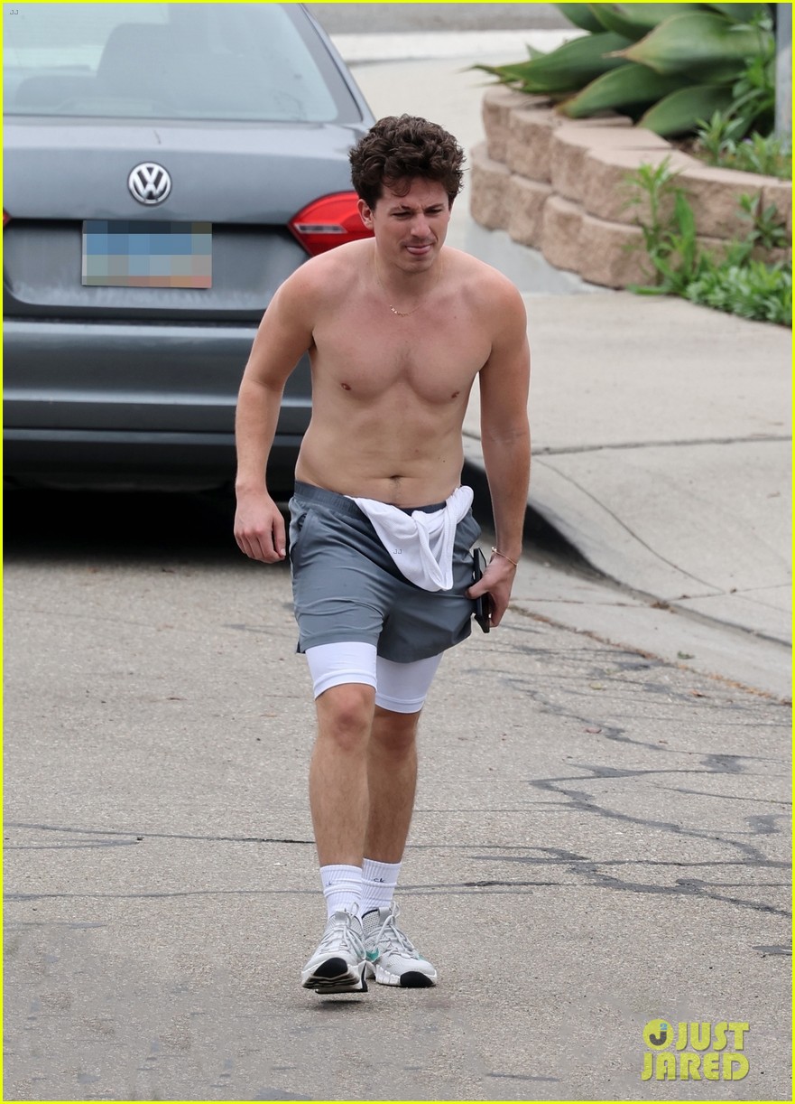 Charlie Puth Goes Shirtless for Morning Workout in Santa Barbara: Photo ...