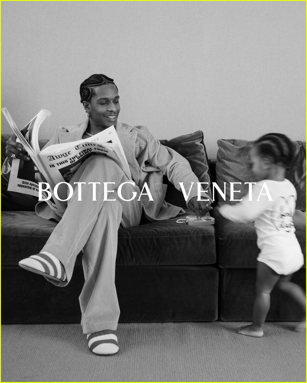 A$AP Rocky Poses With Sons RZA & Riot Rose in Bottega Veneta's ...