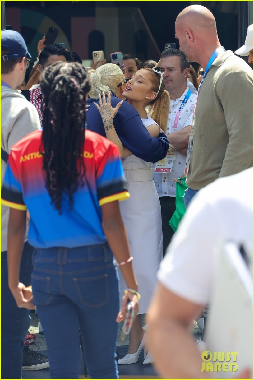 Lady Gaga & Ariana Grande Hug at Paris Olympics 2024 After Artistic Gymnastics!: Photo 5060085 ...