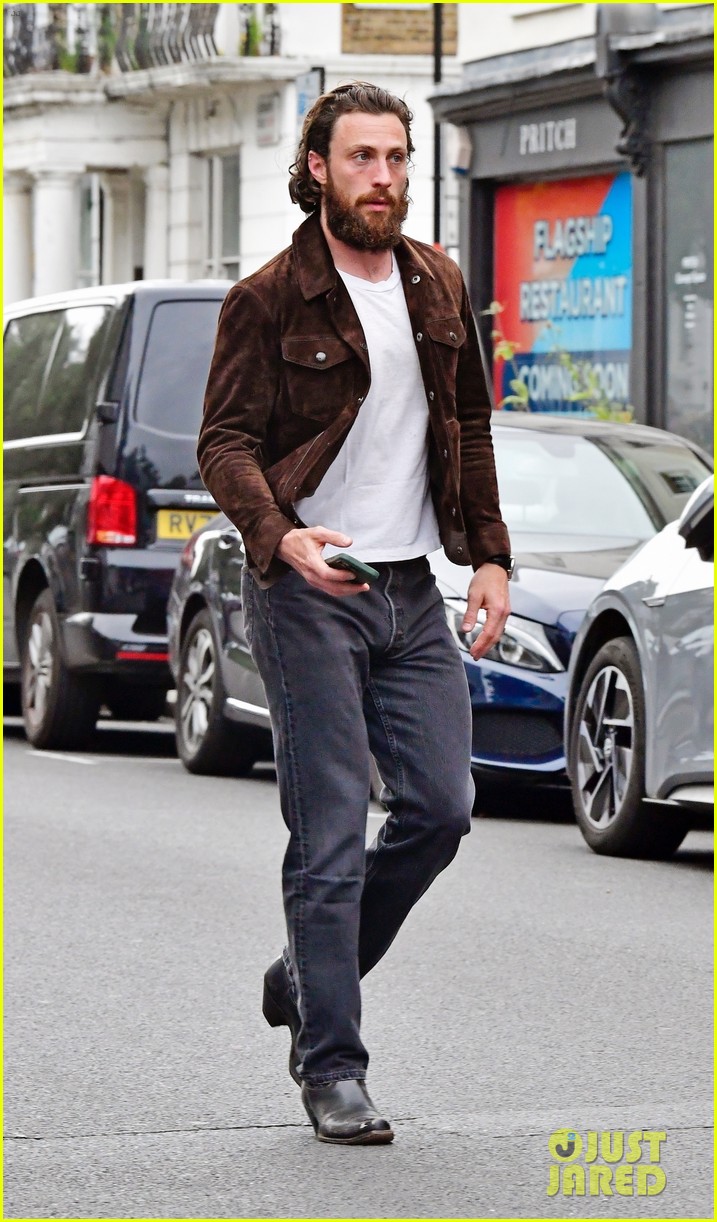 Aaron Taylor-Johnson Shows Off His Bushier Beard During Day Out with ...
