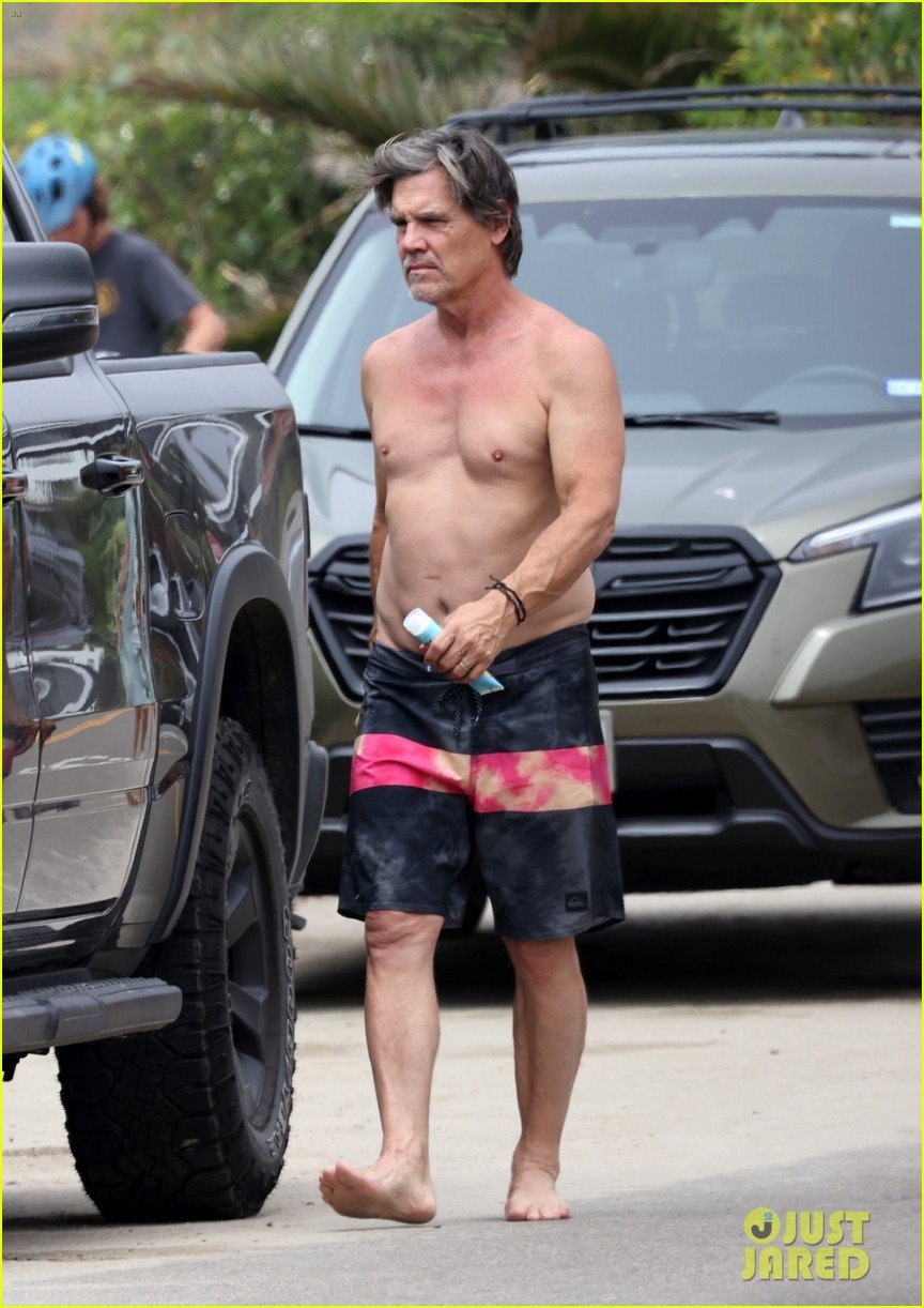 Josh Brolin Goes Shirtless for Dip in the Ocean in Santa Barbara: Photo ...