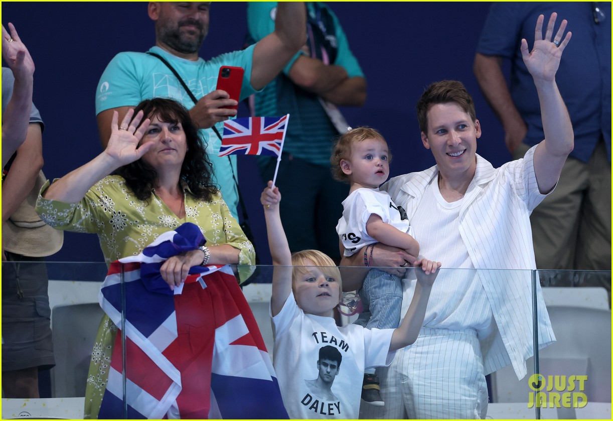 Tom Daley Wins Silver Medal at 2024 Olympics While Husband Dustin Lance ...