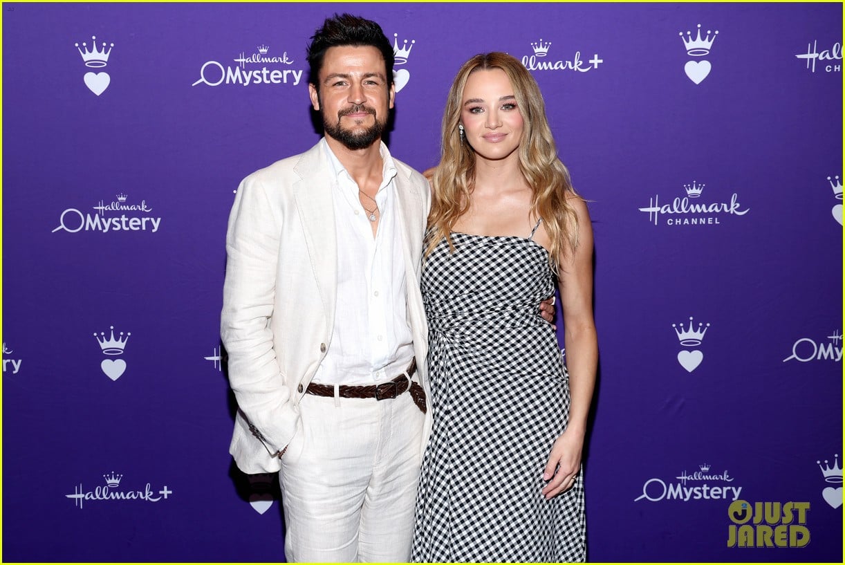 Hunter King & Tyler Hynes Promote Hallmark's NFL Christmas Movie at TCA ...