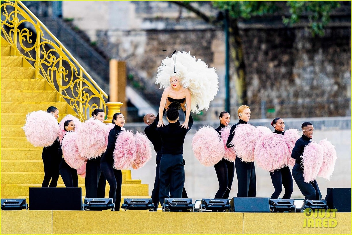 Lady Gaga Wears Black Outfit & Feather Headpiece While Rehearsing for ...