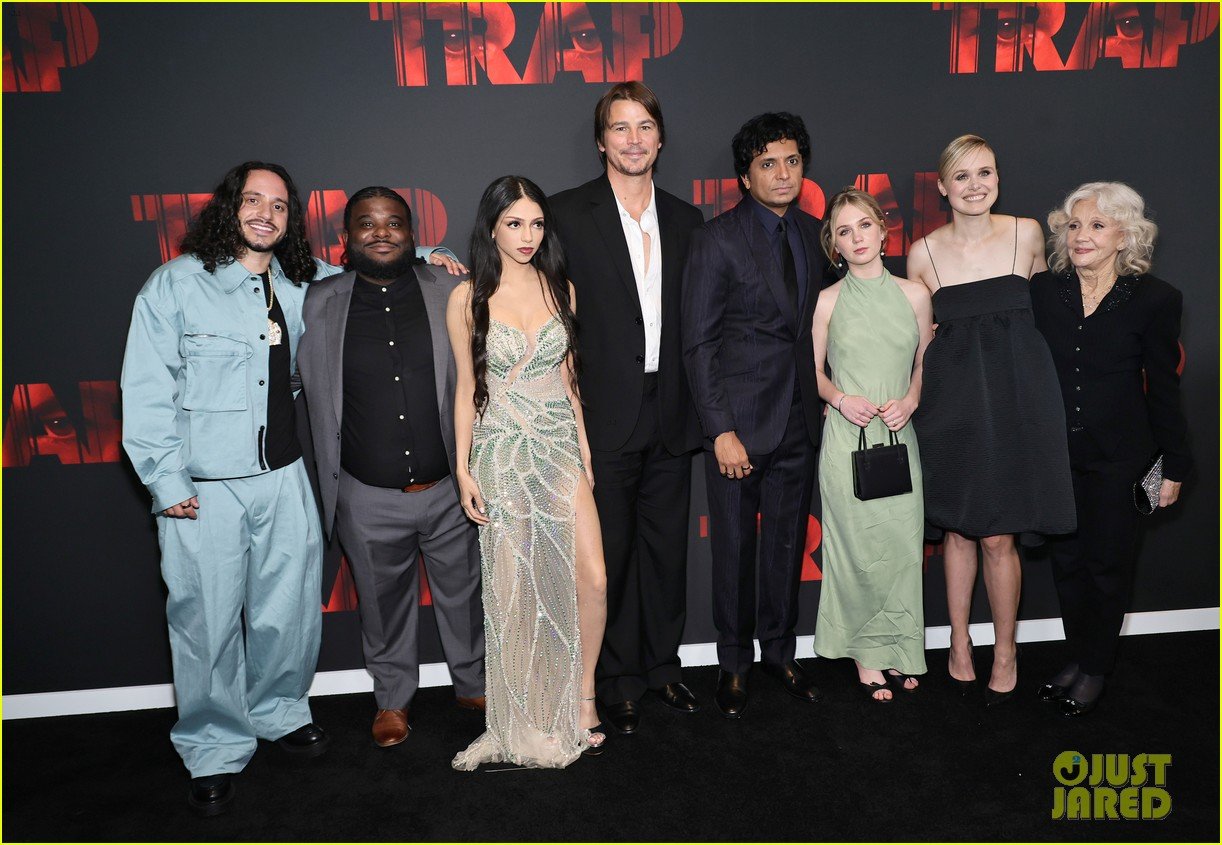 Josh Hartnett Joins Saleka Shyamalan & Ariel Donoghue at 'Trap' World ...