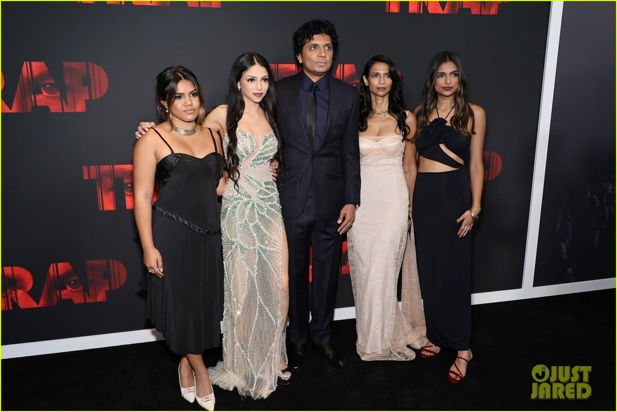 Josh Hartnett Joins Saleka Shyamalan & Ariel Donoghue at 'Trap' World ...