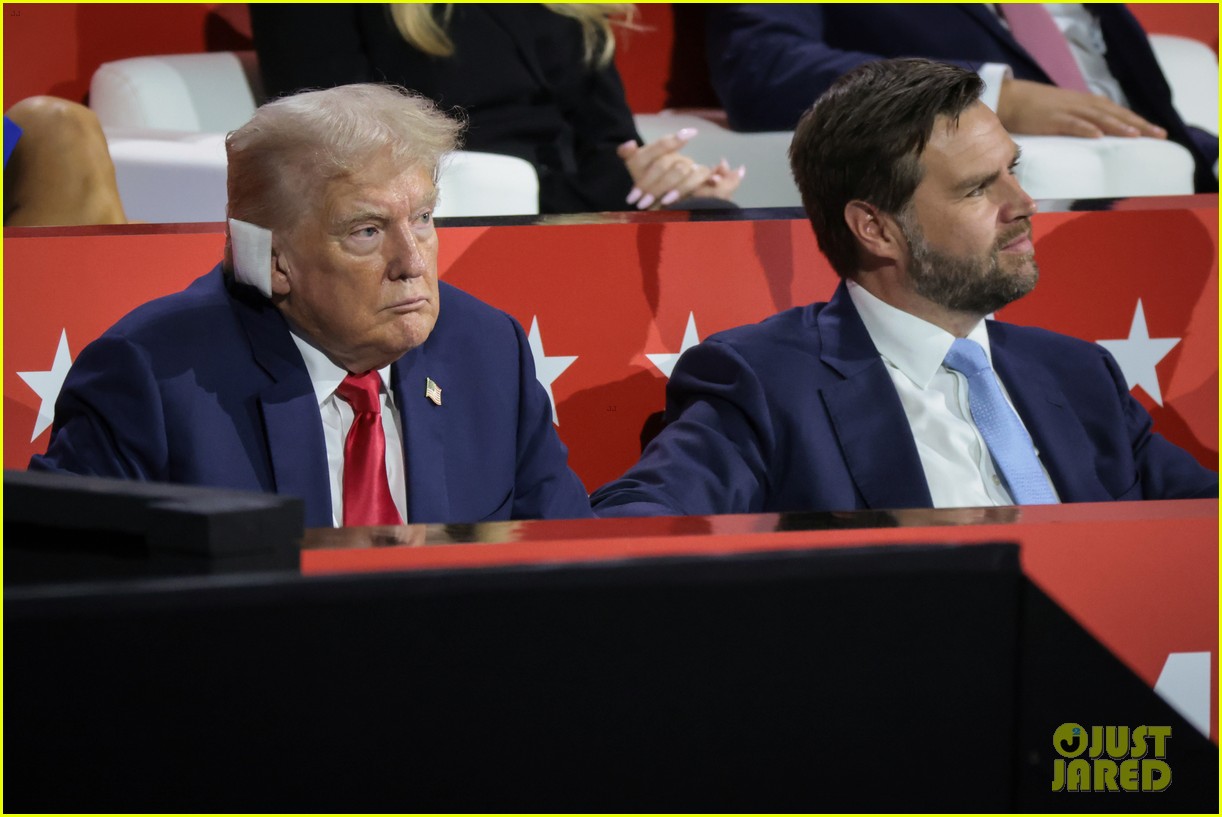 Donald Trump Wears Bandage Over Ear for First Appearance Since ...