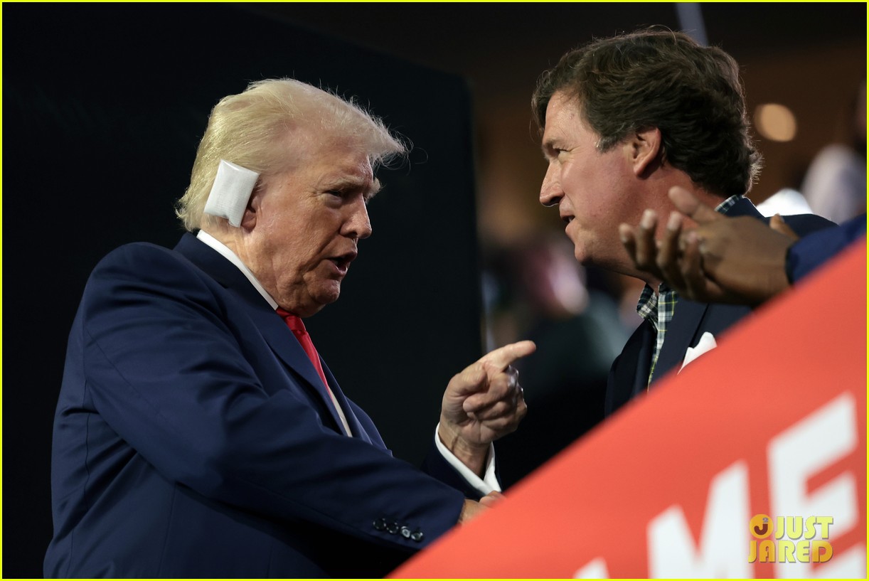 Donald Trump Wears Bandage Over Ear for First Appearance Since ...