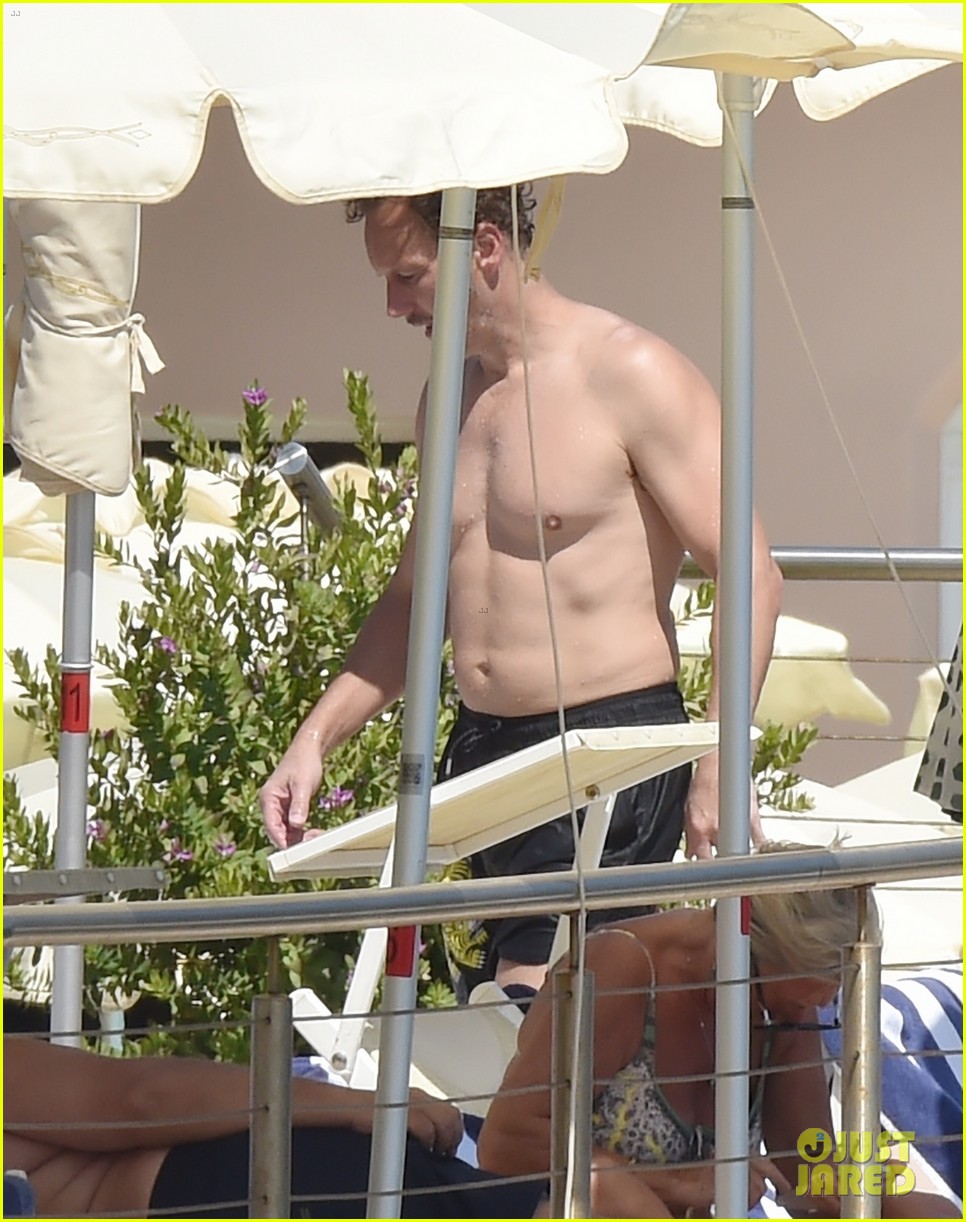 Patrick Wilson Spotted Shirtless During Italy Pool Day with Wife ...