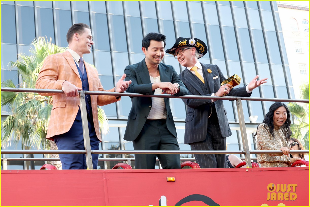 John Cena, Simu Liu, Paul Feig, & Awkwafina Take a Bus to 'Jackpot ...