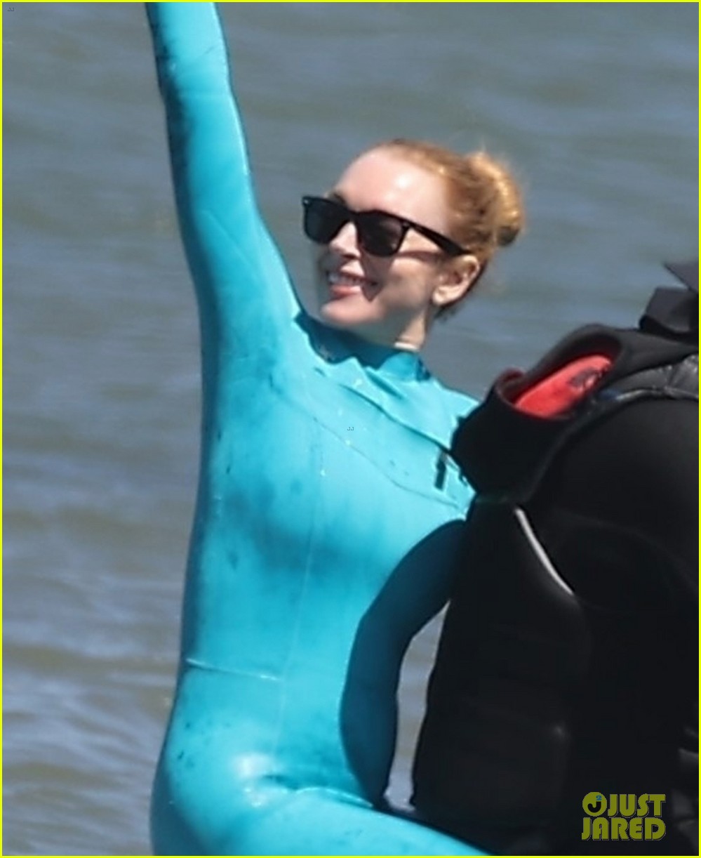 Lindsay Lohan Hits the Water to Film Scenes for 'Freakier Friday' in ...