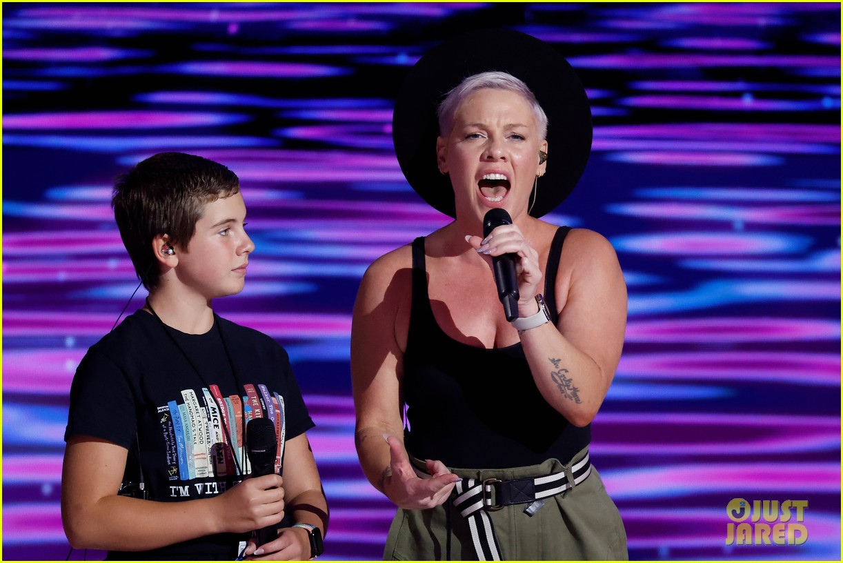 Pink & Daughter Willow Hart Perform 'What About Us' Together at DNC 2024 - Watch Video!: Photo ...