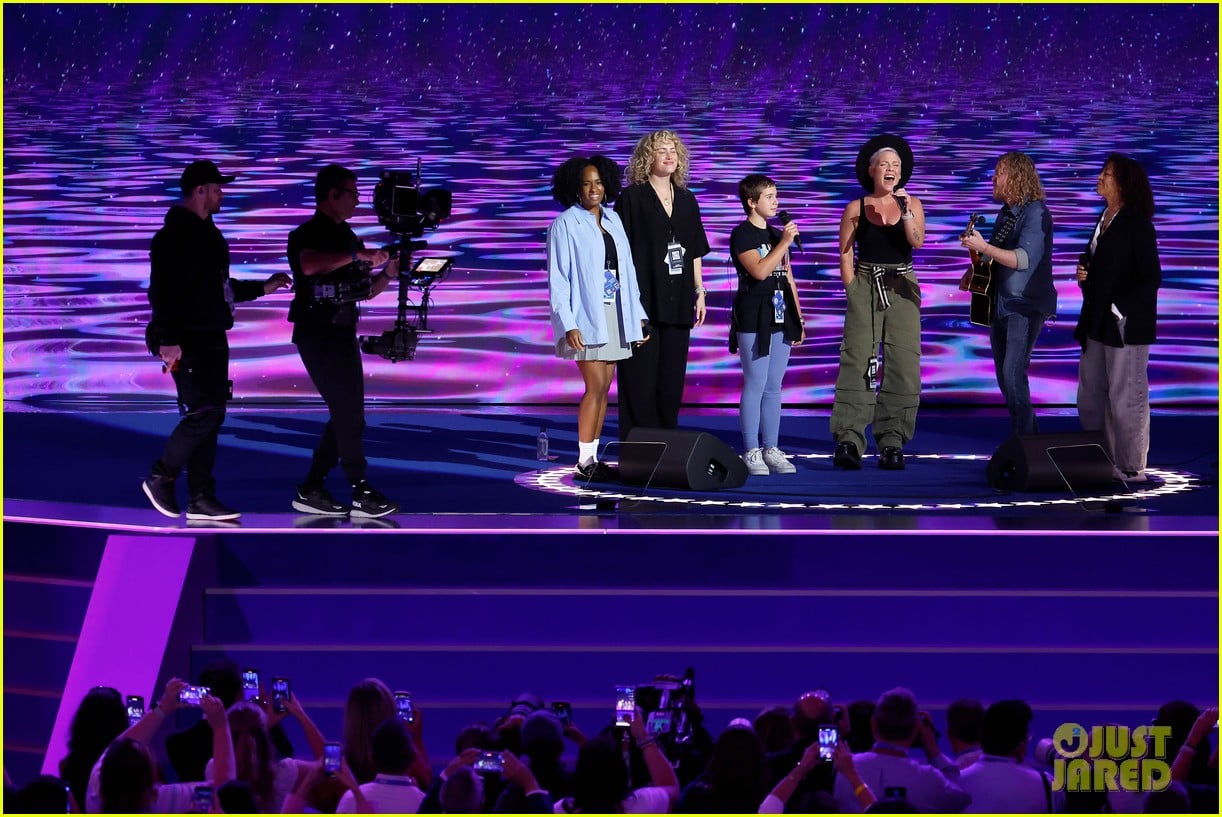 Pink & Daughter Willow Hart Perform 'What About Us' Together at DNC 2024 - Watch Video!: Photo ...