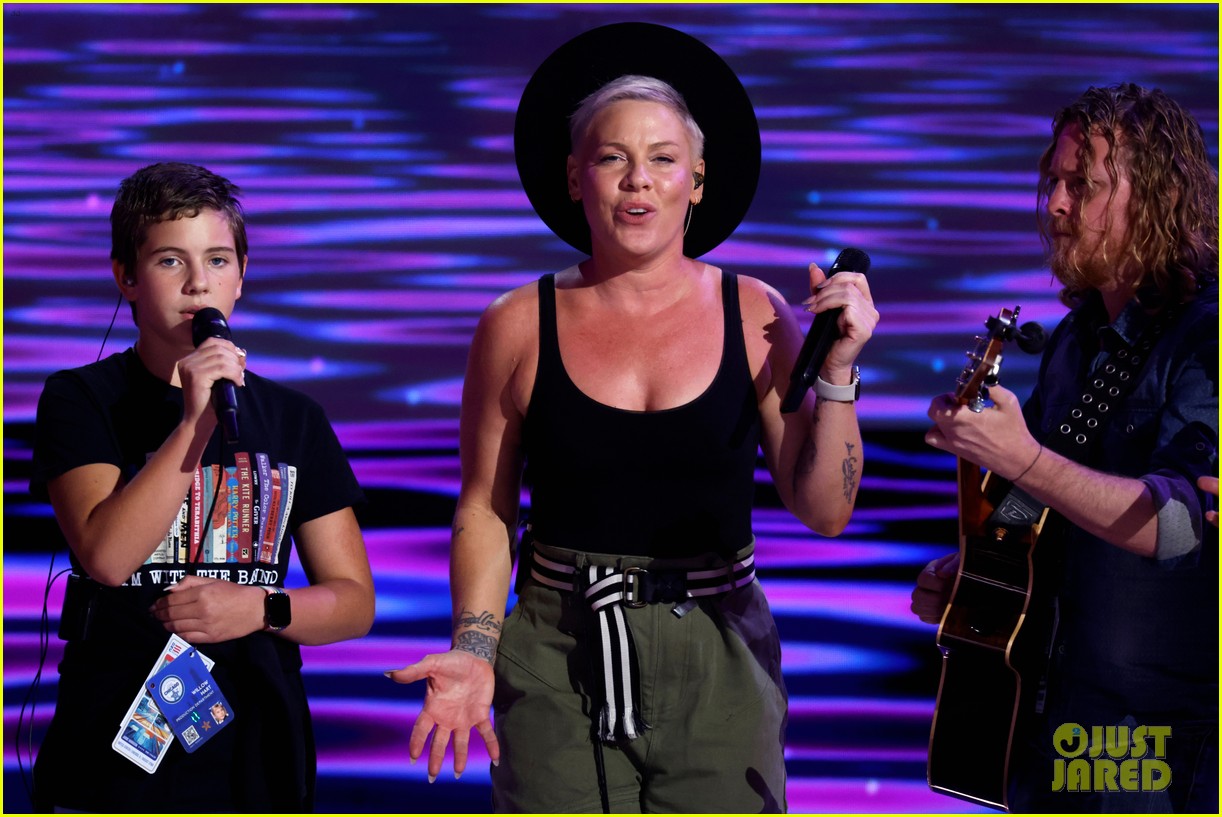 Pink & Daughter Willow Hart Perform 'What About Us' Together at DNC 2024 - Watch Video!: Photo ...
